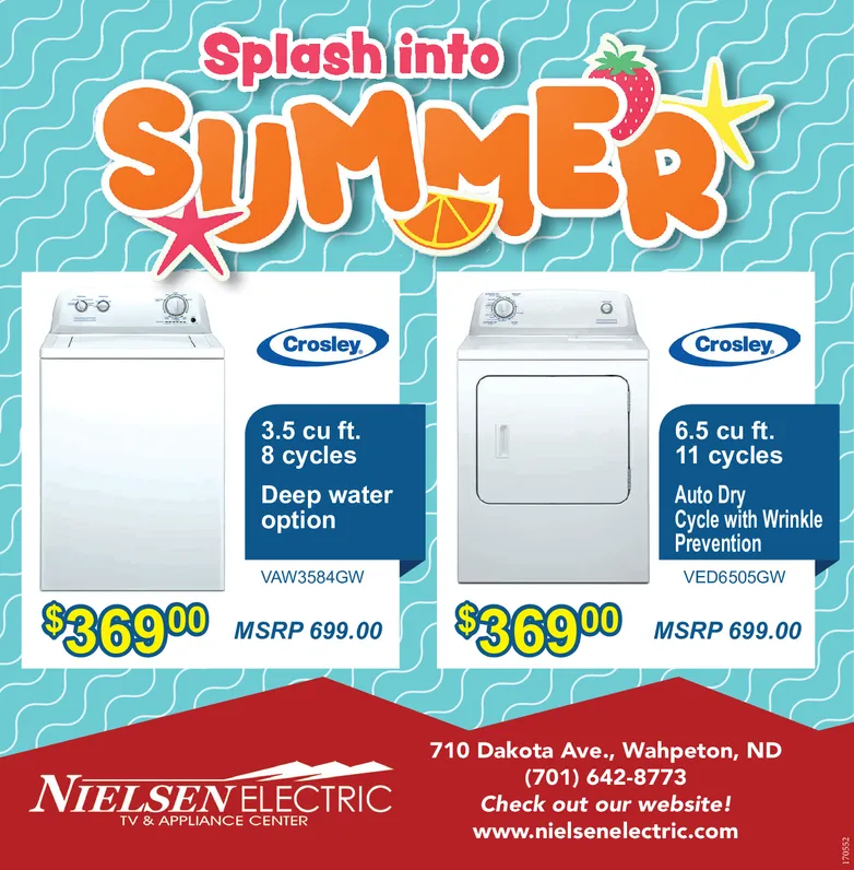 SUNDAY, JUNE 9, 2019 Ad - Nielsen Electric TV & Appliance Center ...