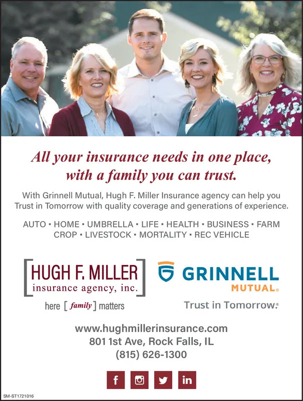 THURSDAY, NOVEMBER 21, 2019 Ad - Hugh F Miller Insurance Agency, Inc ...