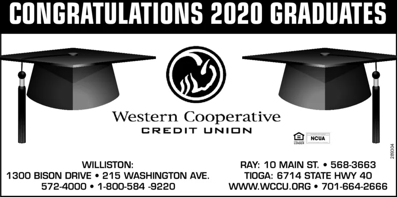 TUESDAY, MAY 12, 2020 Ad - Western Cooperative Credit Union - Williston ...