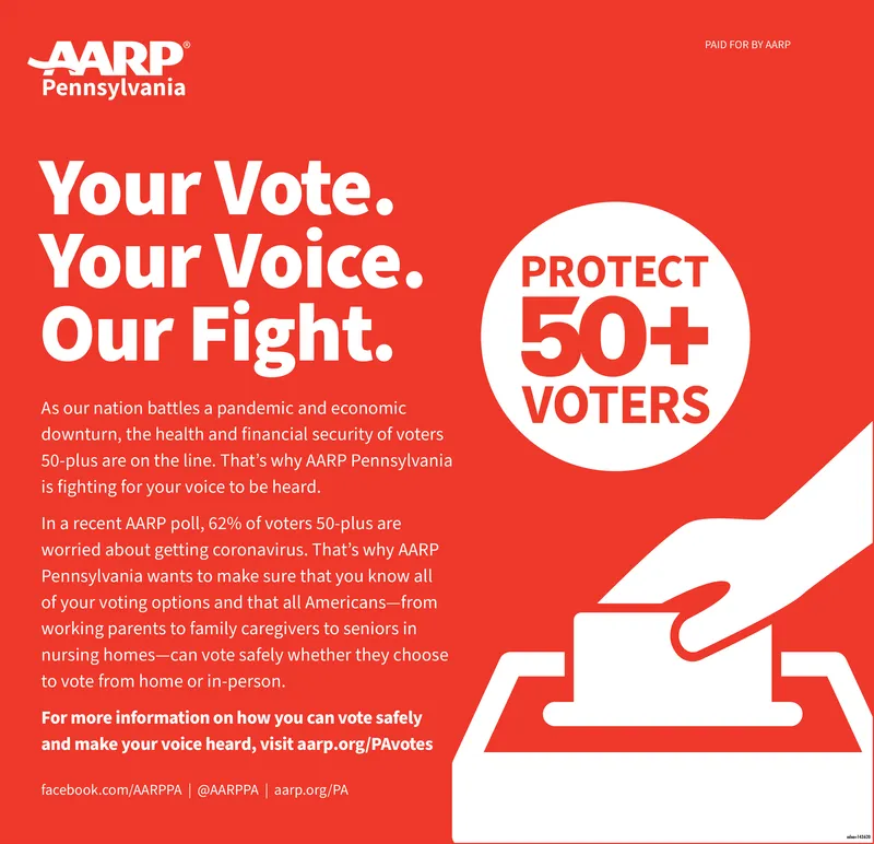 SATURDAY, OCTOBER 31, 2020 Ad - AARP Pennsylvania - Tribune-Review