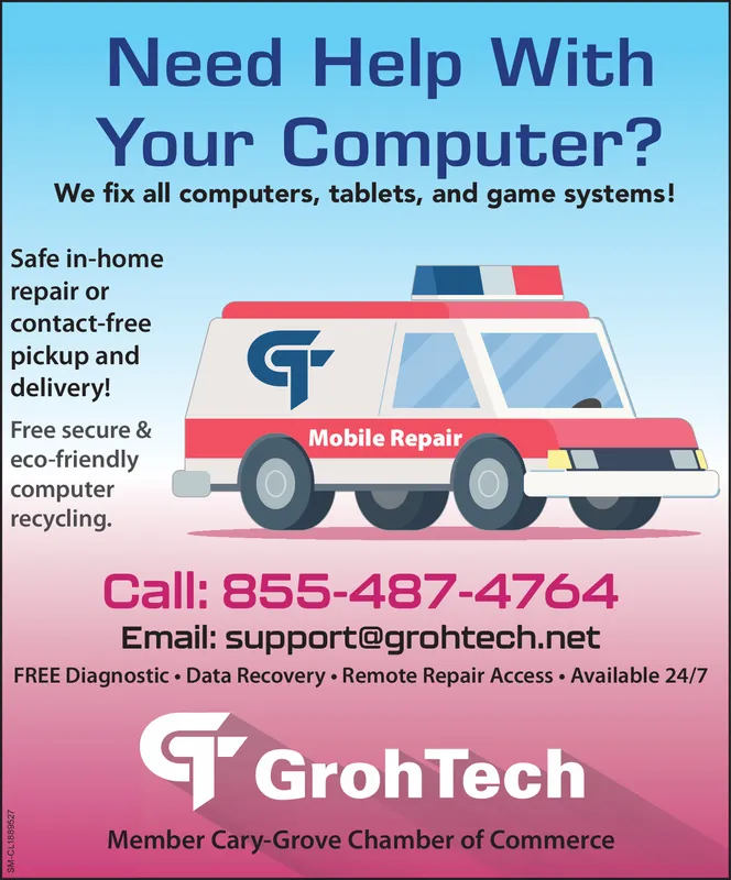 WEDNESDAY, JUNE 23, 2021 Ad - GrohTech, Inc - Northwest Herald