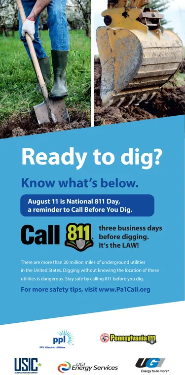 SATURDAY, AUGUST 6, 2022 Ad - PA Call 811 - Morning Call