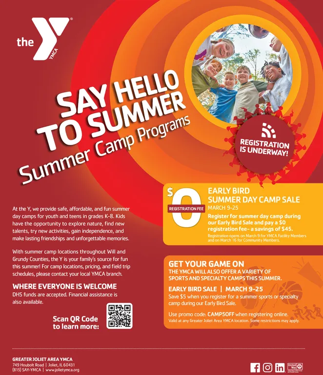 SATURDAY, MARCH 23, 2024 Ad - Greater Joliet Area YMCA - Galowich ...