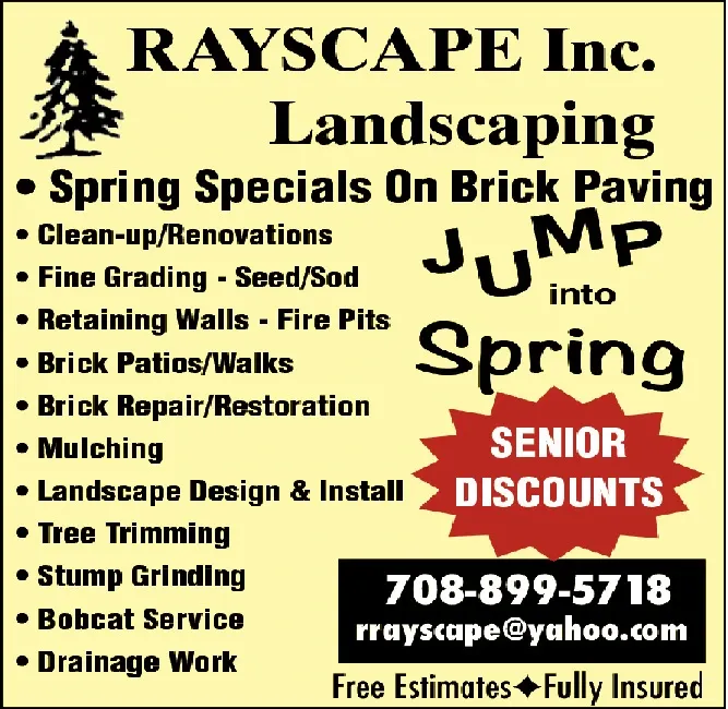 WEDNESDAY, MAY 1, 2024 Ad - Rayscape Inc Landscape - Northwest Herald
