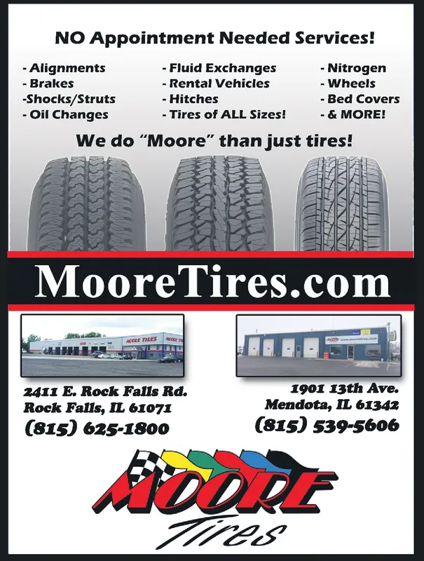 SUNDAY, JULY 1, 2018 Ad - Moore Tires - Sauk Valley Media